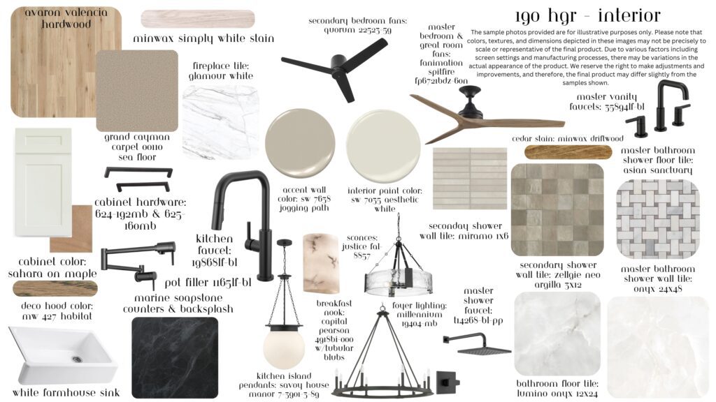 home mood board ideas for custom new builds | TBG Homes